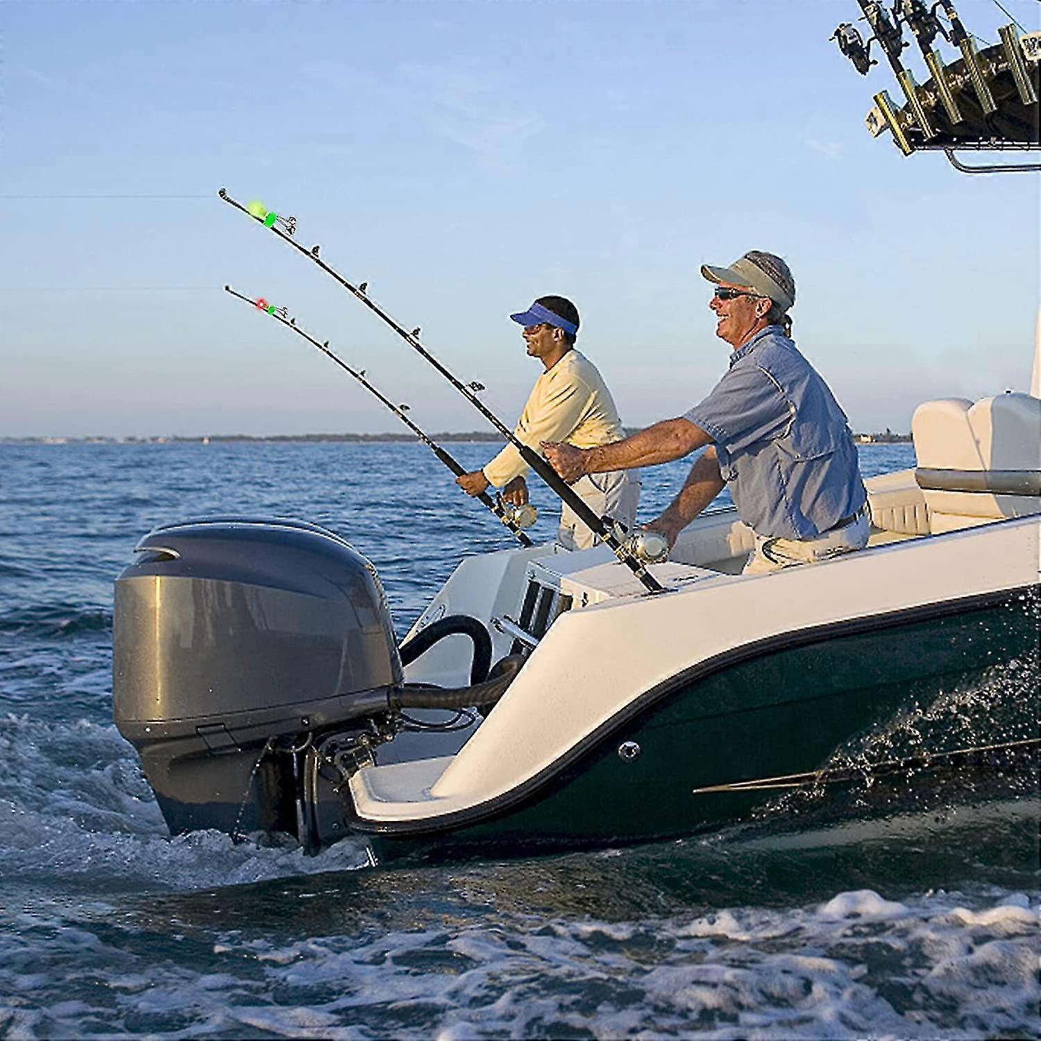 LED Electronic Luminous Fishing Rod Bite Alarm Light with Double Bell ...