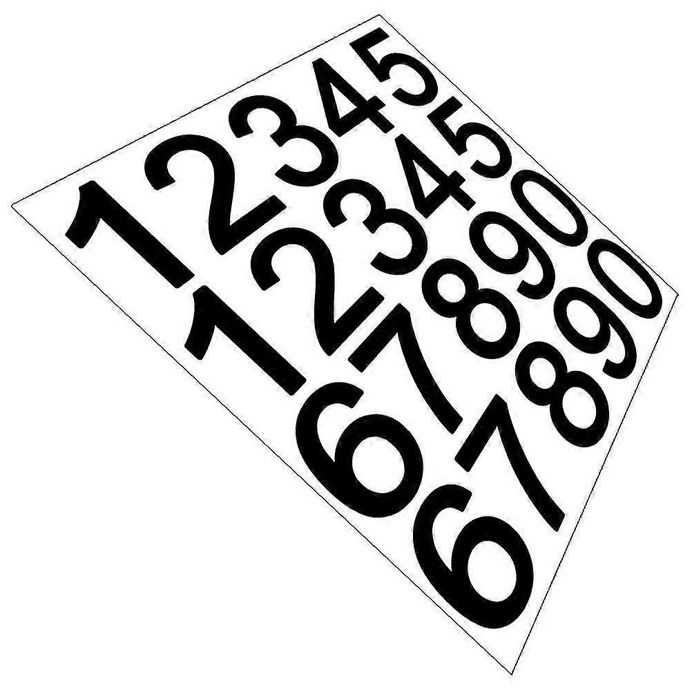 1 Sheet Of Number Sticker Adhesive Numbers Decals Number Stickers 0-9 ...