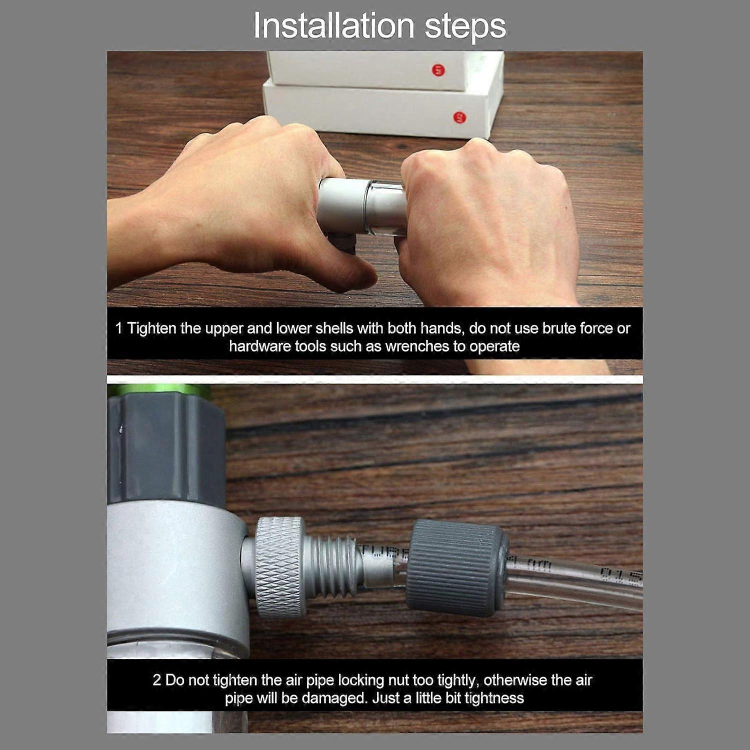 Aquarium CO2 Atomizer, Fish Tank Atomizer External Tank CO2 Diffuser ...