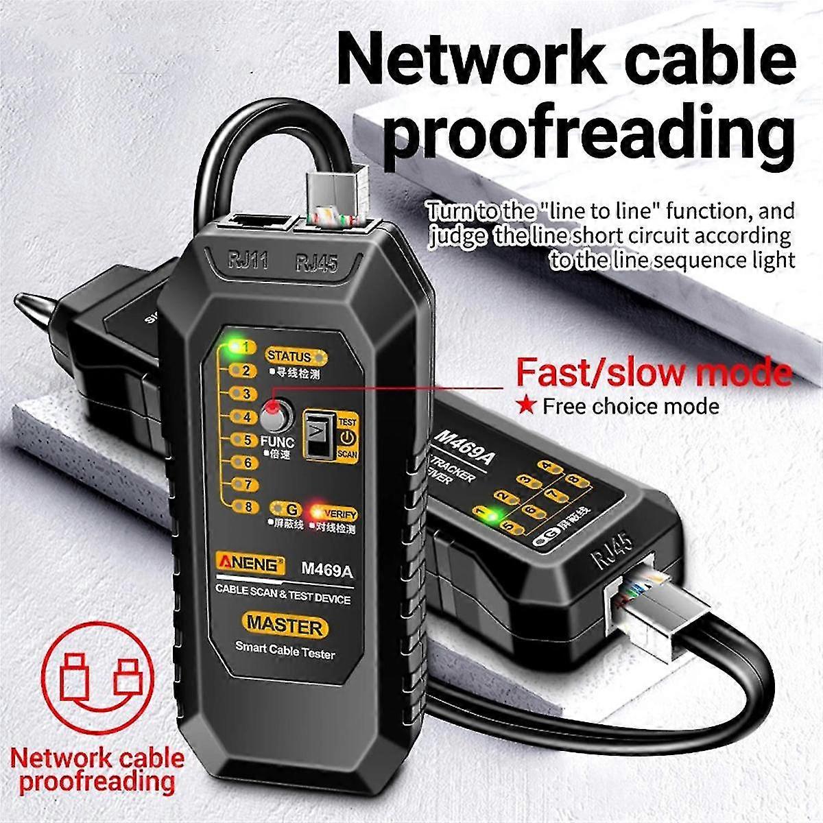 M469a Network Cable Finder Rj45 Rj11 Lan Cable Finder Tester ...