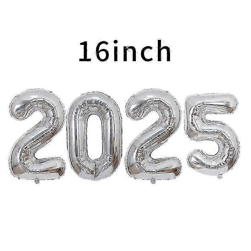 5 set 2025 Balloons - 16 Inch -Number Balloon 2025 New Year Decorations ...