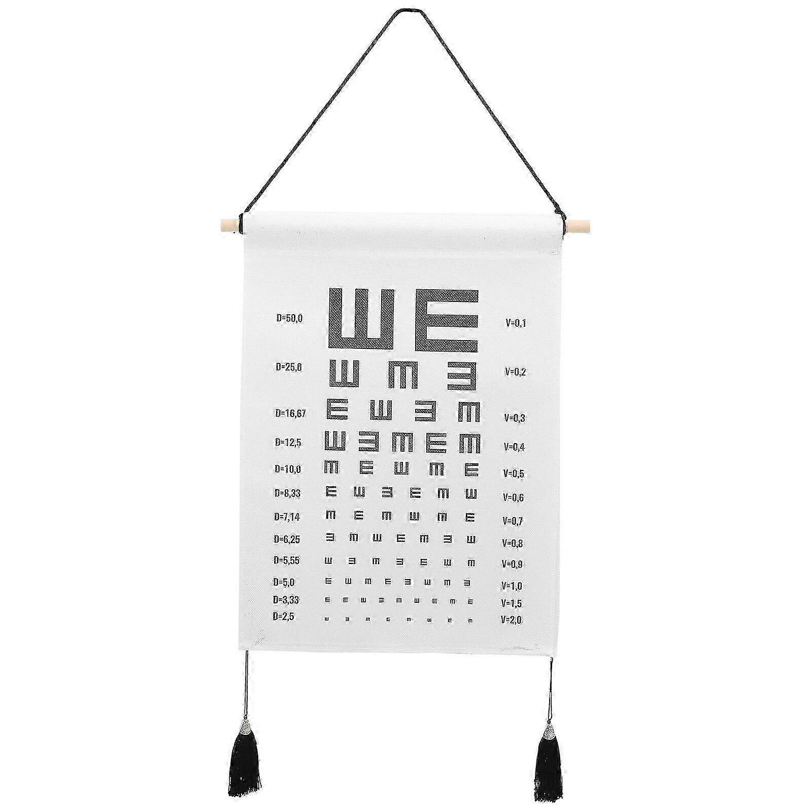 Visual Testing Chart Visual Eye Test Chart Kids Classroom Hanging Eye ...