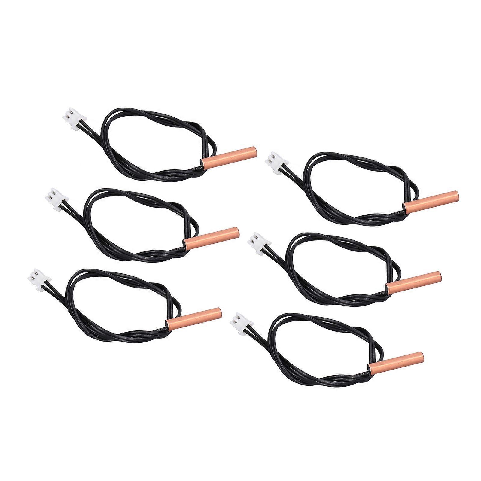 10Pcs 10K Temp Sensor Probe PVC Copper Waterproof NTC Thermistor Probes ...
