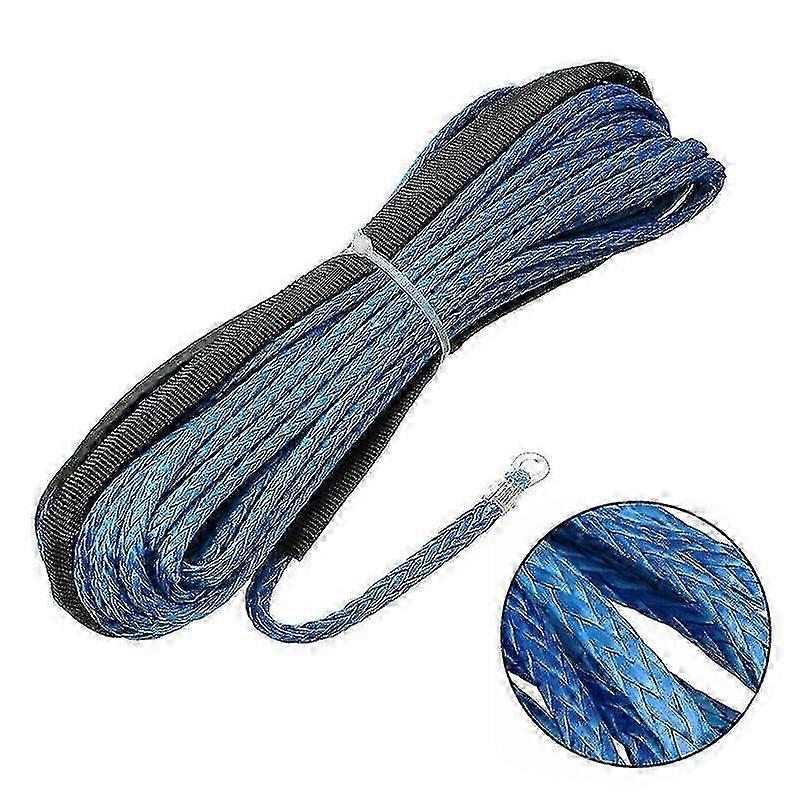 Winch rope, Heavy - duty, High - strength, Blue synthetic rope with ...