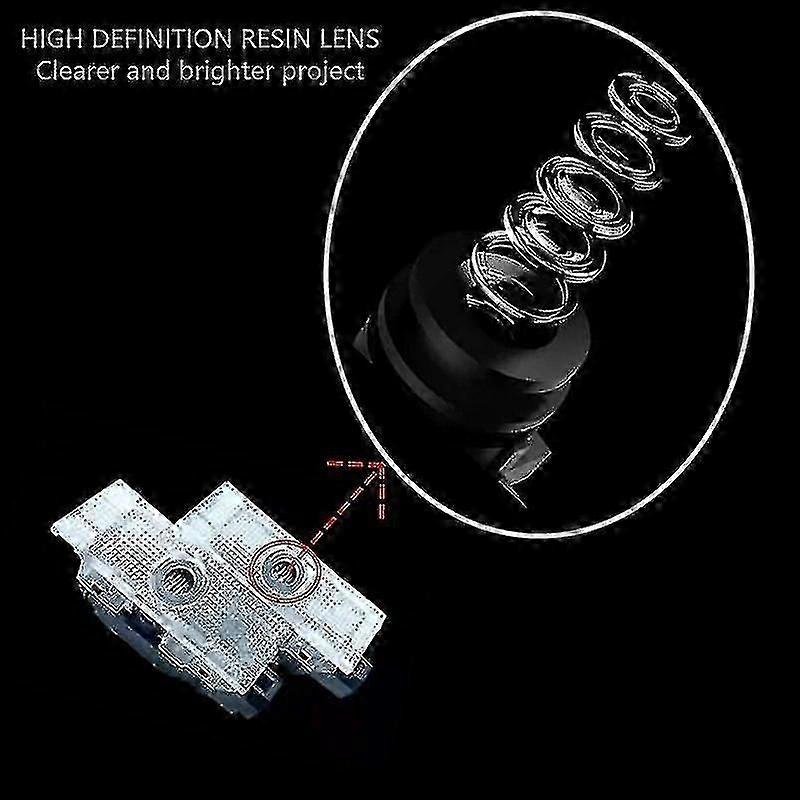 2 Pieces Led Car Logo Door Light Projection Laser Light For Dodge ...