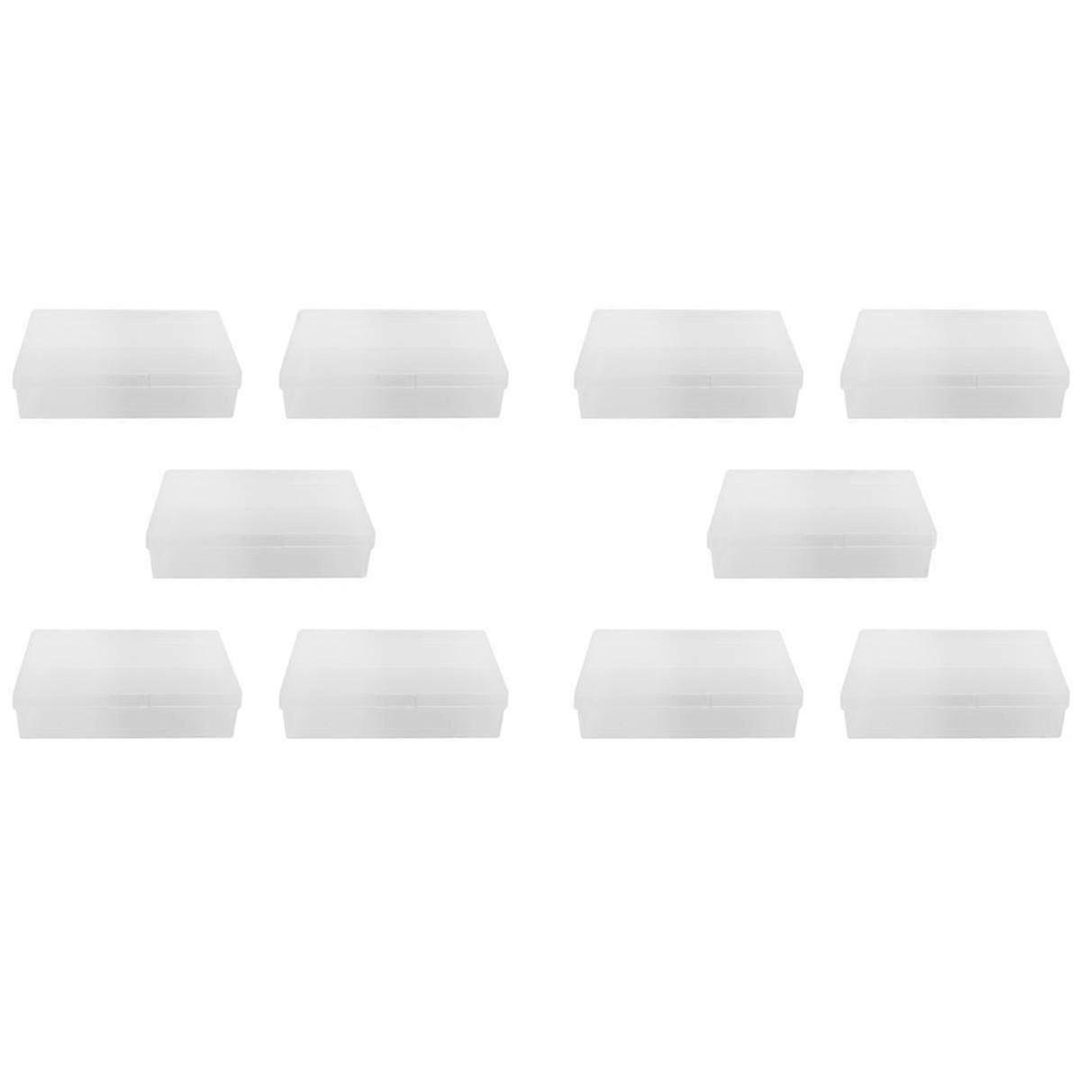 10Pcs Playing Card Box Trading Card Case Card Storage Organizer Clear ...