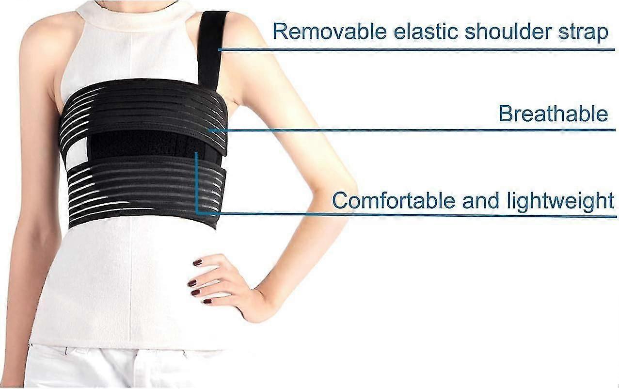Broken Rib Brace, Rib Belt For Men And Women, Rib Cage Protector Wrap Rib Belt For Sore Or ...