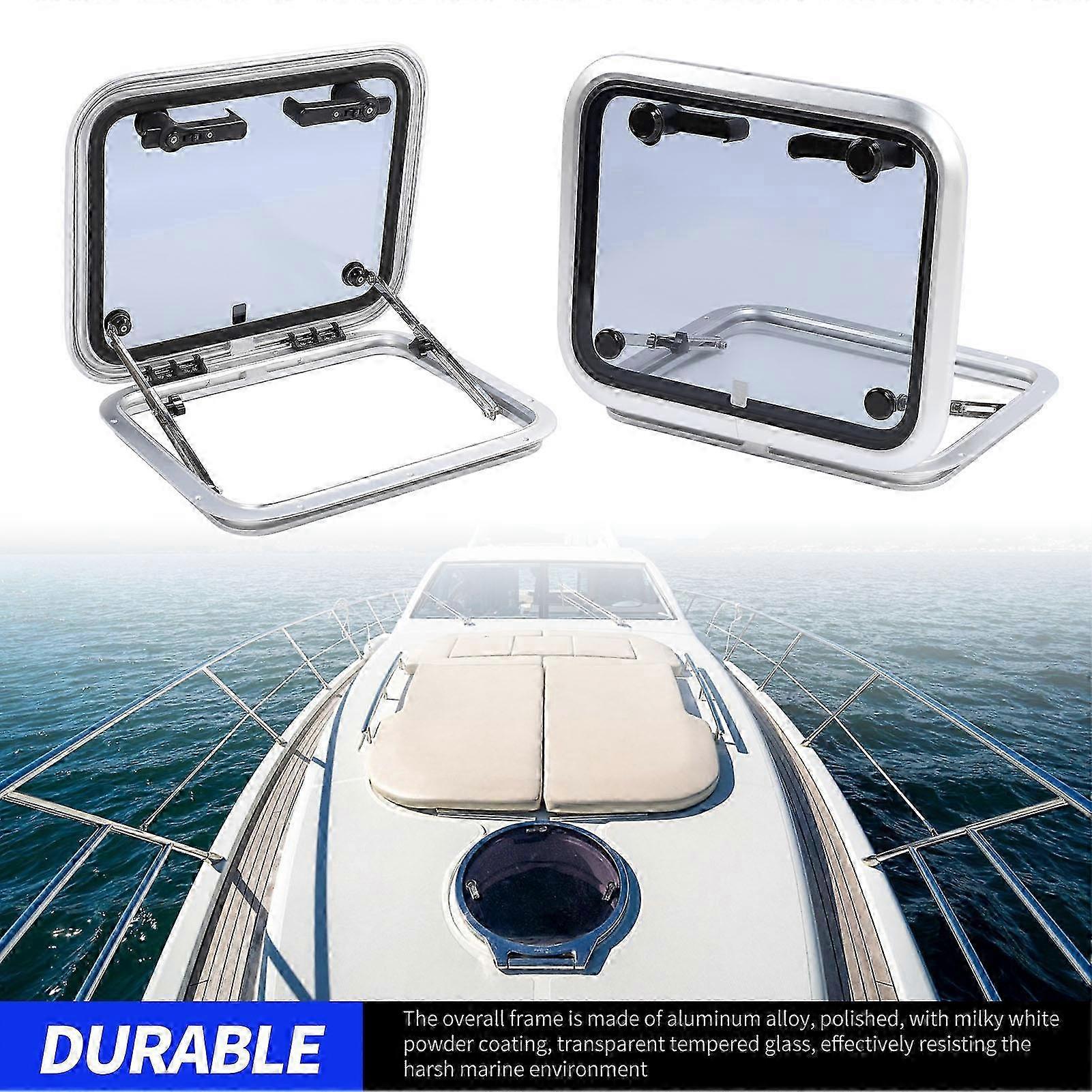Marine Hatch Porthole Window 17 X 21in Square Heavy Duty Aluminum Alloy ...