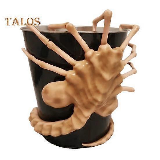 3D Facehugger Popcorn Bucket Large Capacity Portable Heavy Duty Metal ...