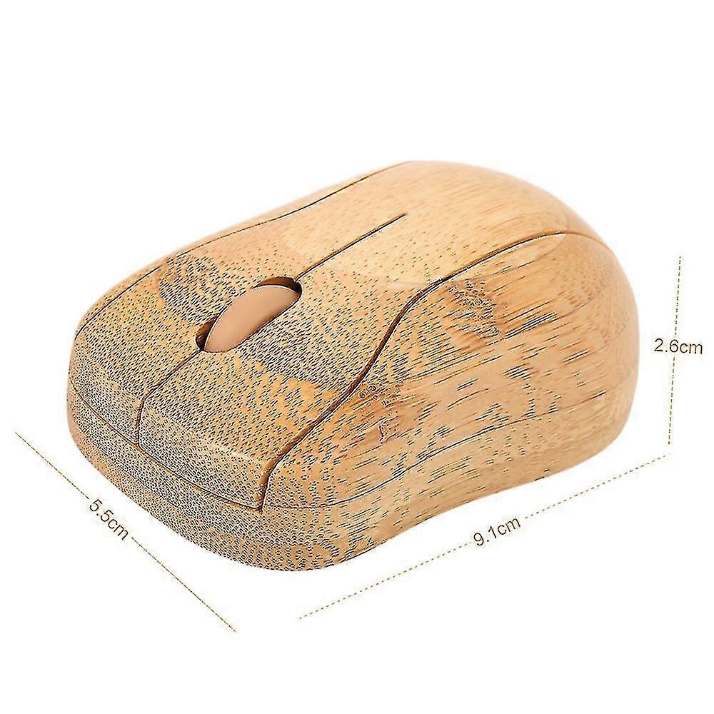 2.4g Wireless Optical Bamboo Mouse | Fruugo UK