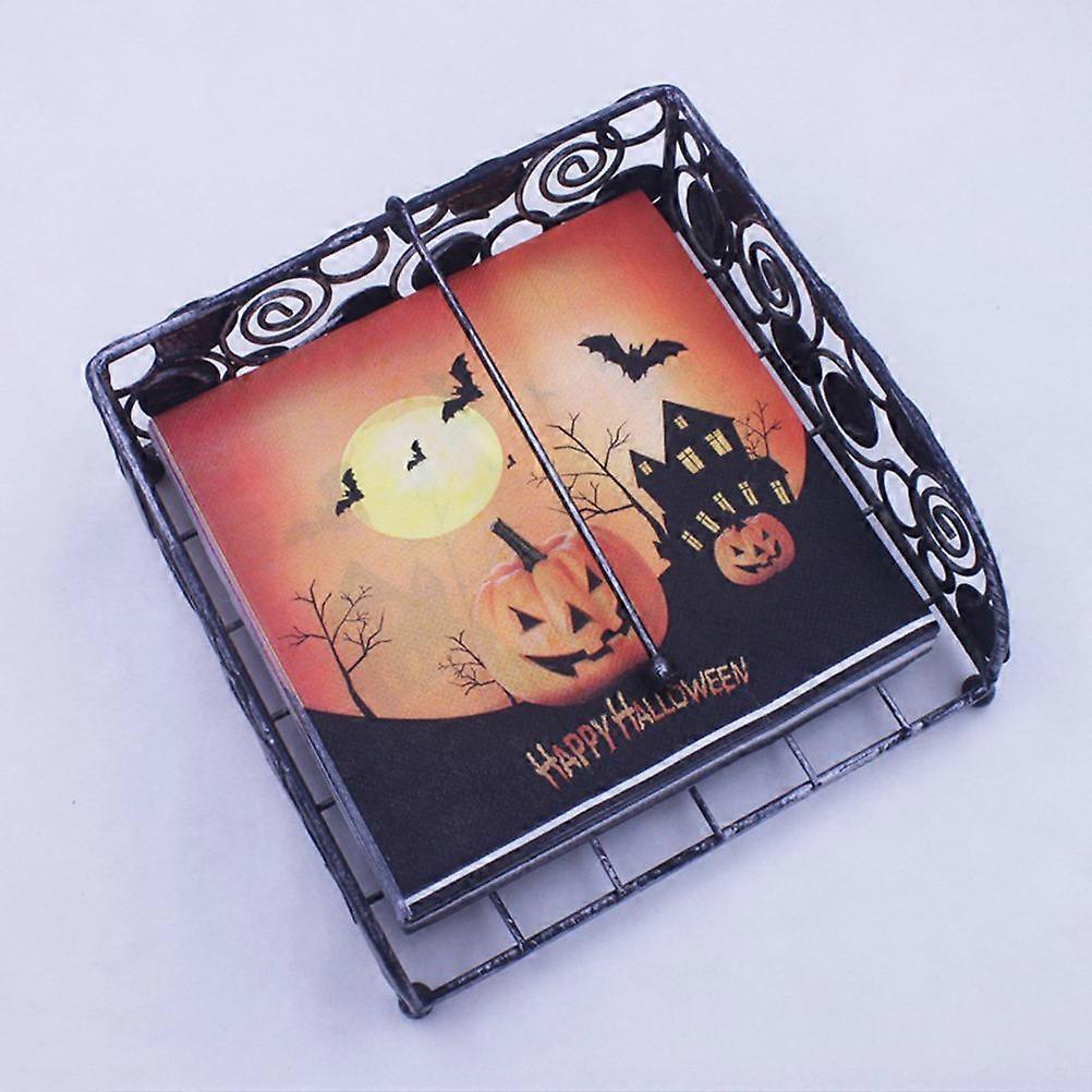 Bat Pumpkin Printed Napkins for Party Use 40 Sheets Disposable Paper ...