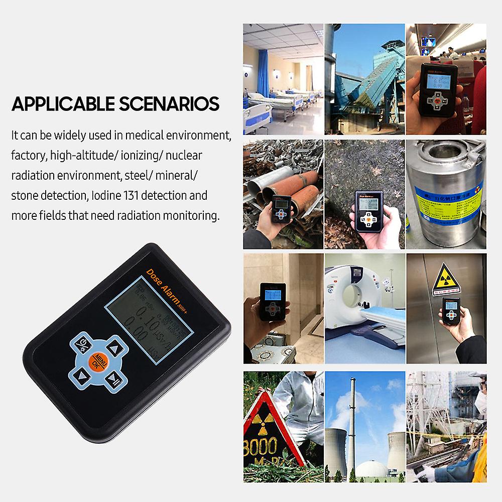 Radiation tester digital dose alarm x/ γ/ hard β ray detecting current ...