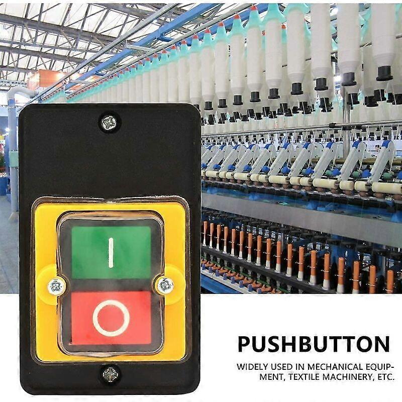 Industrial Push Button Switch Waterproof - ON/OFF 220V/380V 10A For ...