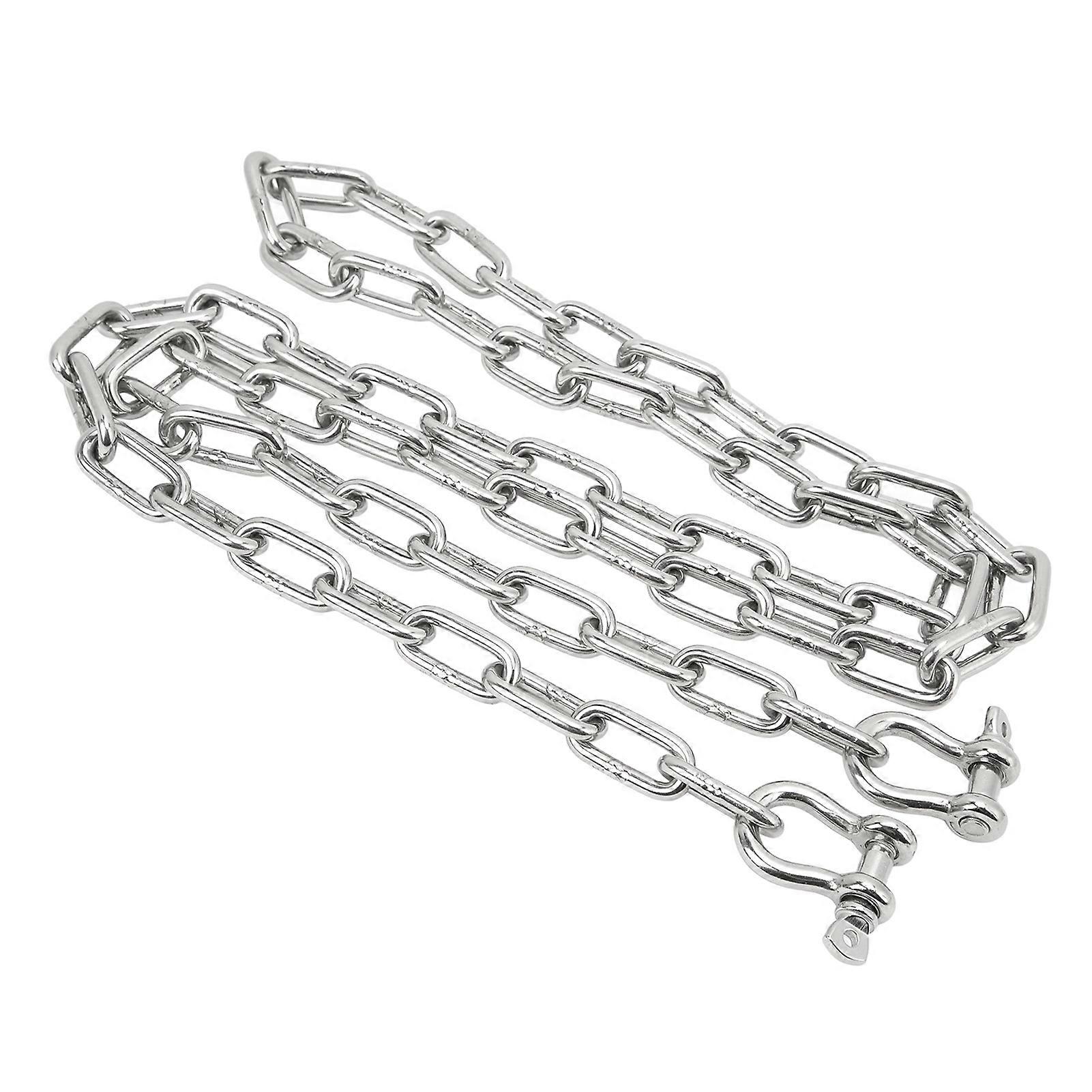 6.6ft Anchor Lead Chain Marine 316 Stainless Steel Central Ring Anchor ...