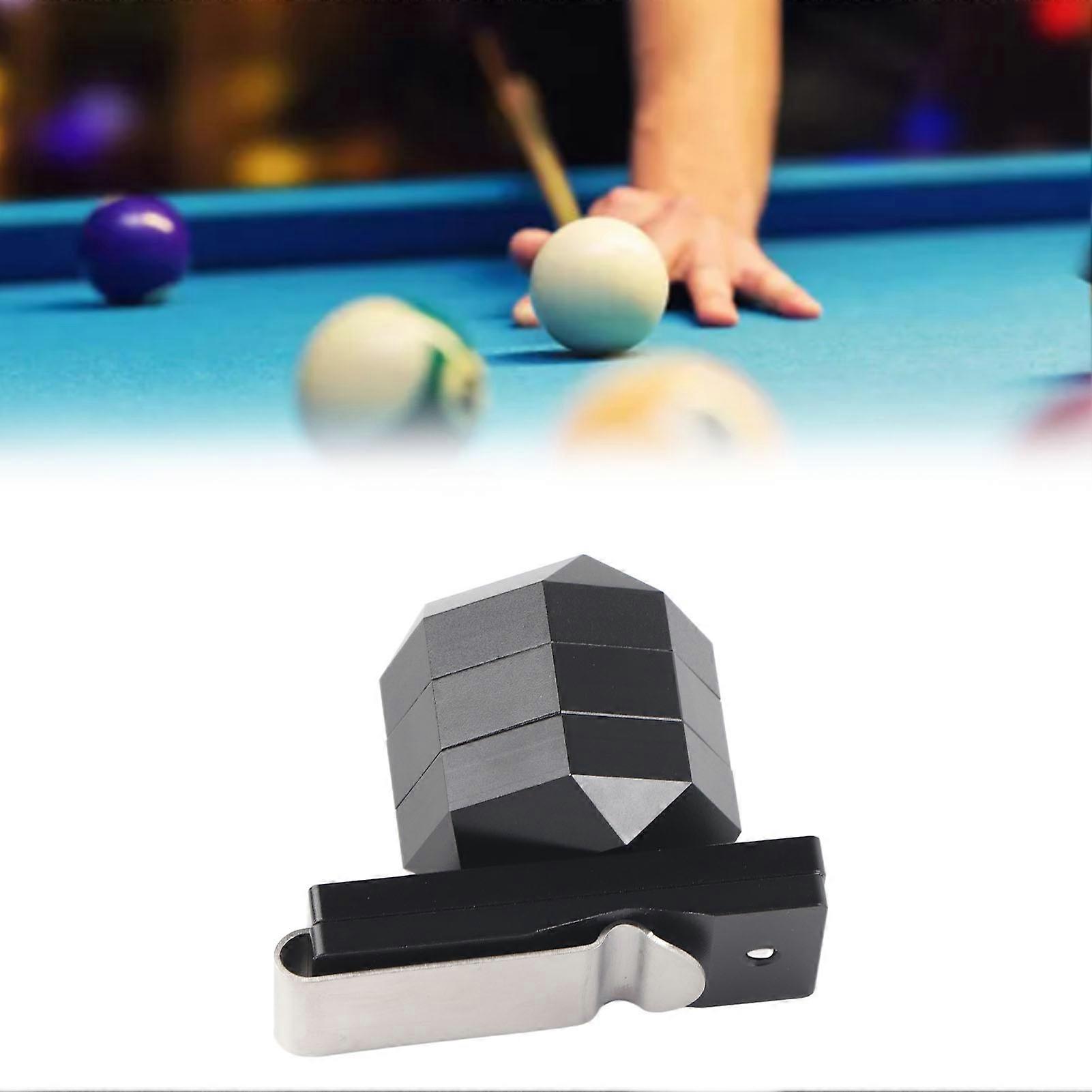 Aluminum Cue Chalk Holder Clip Octagon Universal 3 Layers Billiard Pool ...