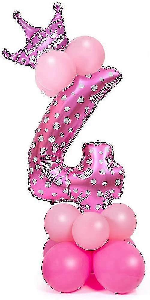 32 Inch Giant Number Balloons, Foil Helium Number Balloon Decor For ...