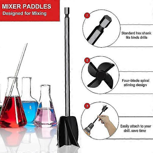 8 pcs reusable resin epoxy mixer blades for mixing epoxy and paint ...