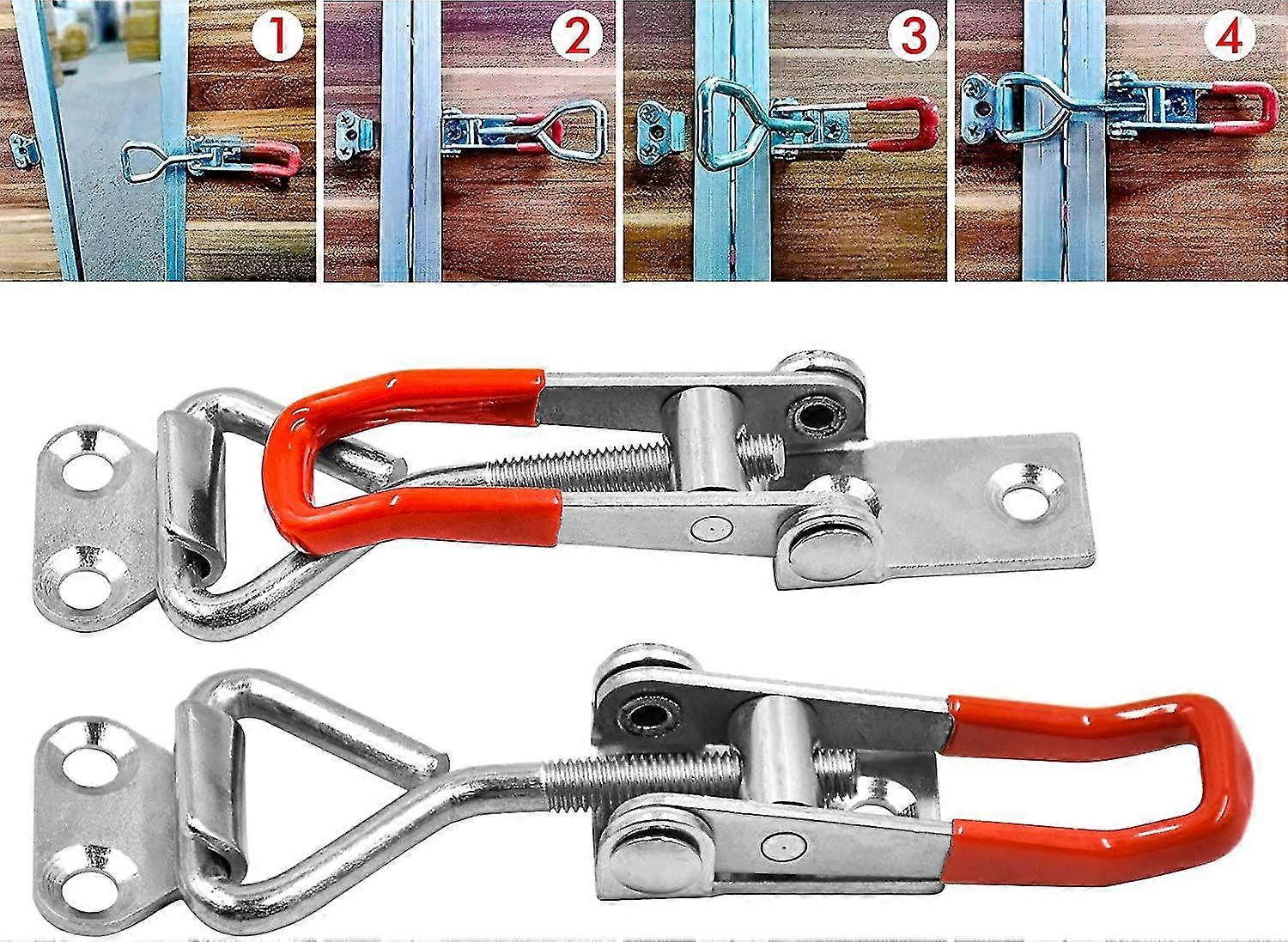 4 Pcs Toggle Clamp Latch, 100kg Adjustable Toggle Latch, Quick Release ...
