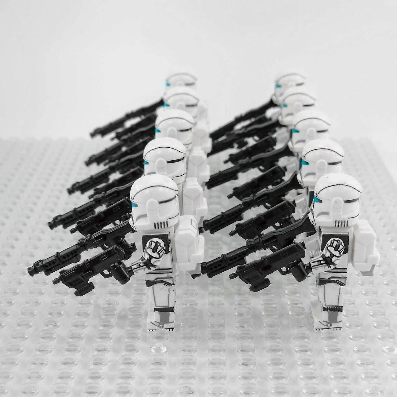 Star Wars Rebublic Clone Commandos White Squad Minifigures Set With ...