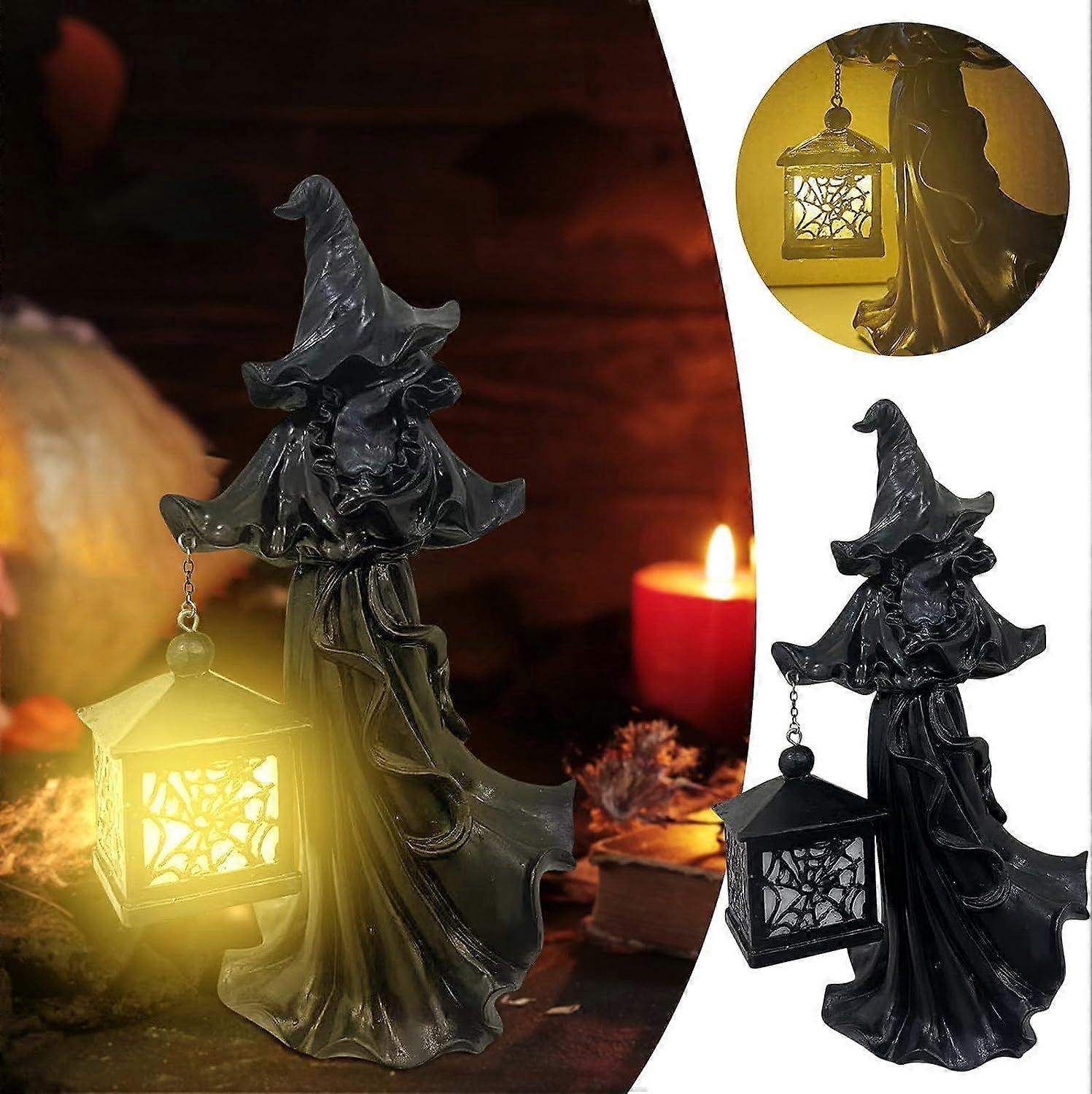 Hat Witch Lantern Messenger Decoration, Witch Lantern Ornament, Witch ...