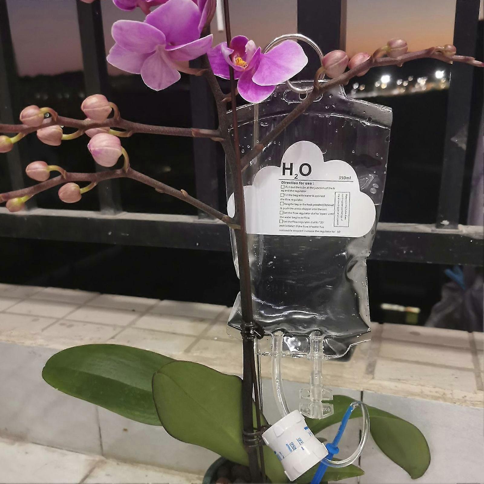 350ml Self Automatic Watering Bag Water Saving Adjustable Flow Infusion ...