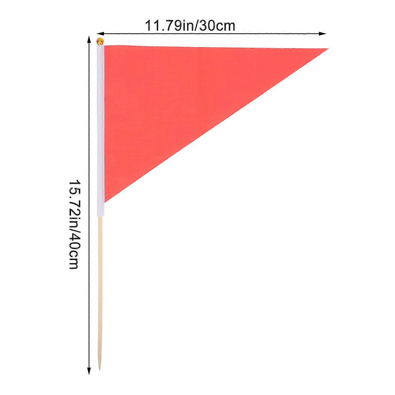 10pcs Marking Flags Lawn Marker Flags Triangle Flags Survey Flags ...