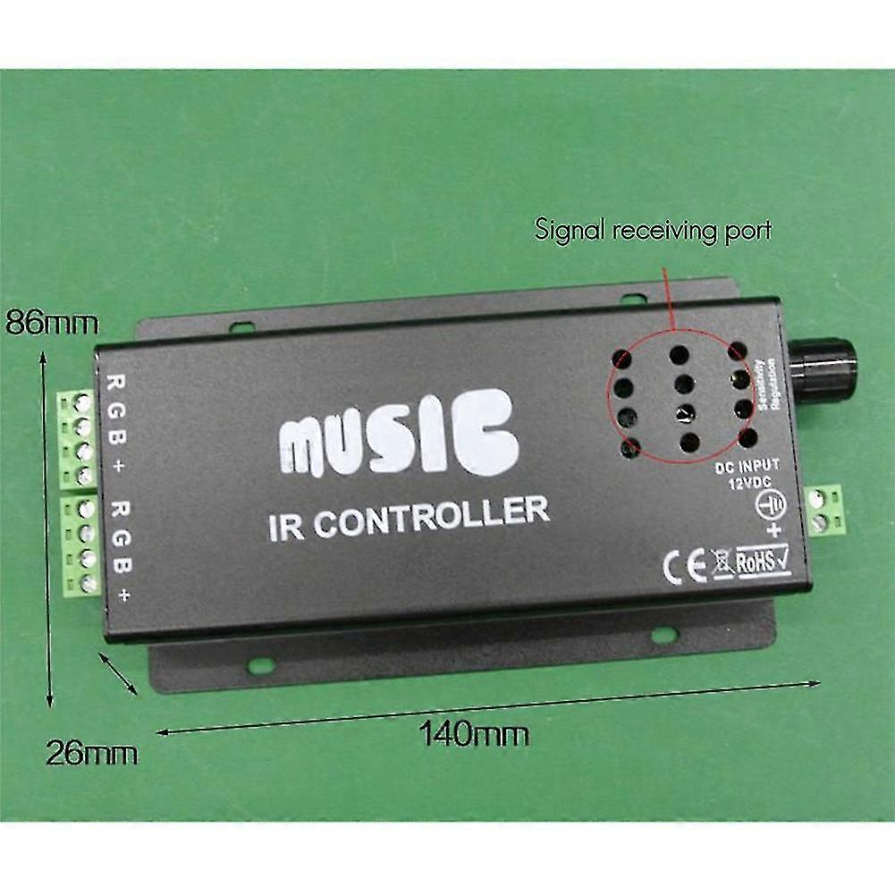 DC12-24V 24 Keys Music Controller 3 Channels IR Remote RGB Controller ...