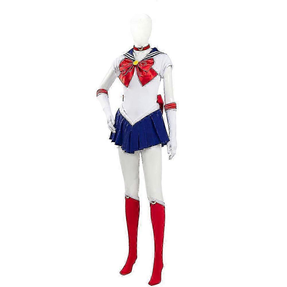 Sailor Moon Cosplay Costume Outfit Women Tsukino Usagi Party Role Play ...