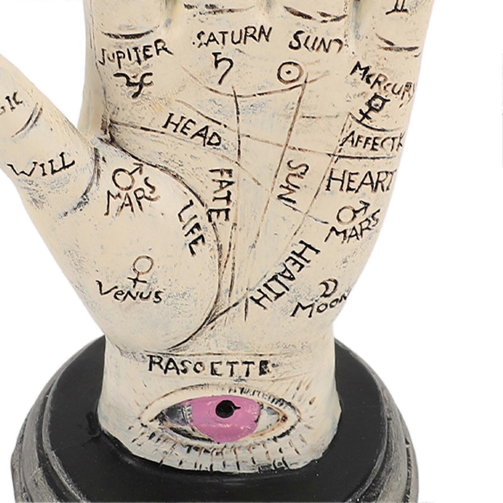 Palmistry Hand Model Palm Line and Symbol Telling Reading Statue Resin ...