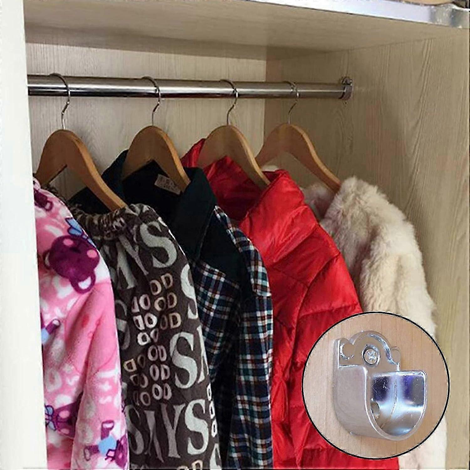 Supports Tube Penderie Support Latral Ovale Alliage Zinc Support ...