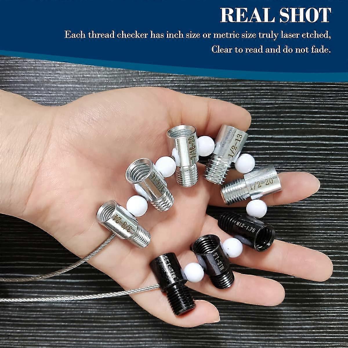 26-piece Nut And Bolt Thread Checker - Screw Size And Bolt Size Thread ...