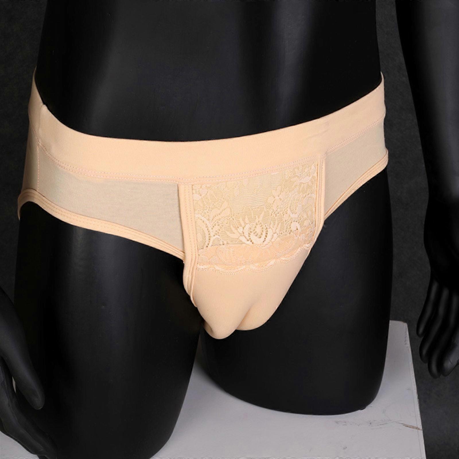 Crossdressing Men's Hiding Gaff Panties Transgender Silicone Vulva ...