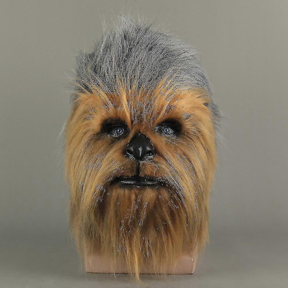 Cosplay Chewbacca Mask Latex+wig Masks Accessories Sw Full Head Mask ...