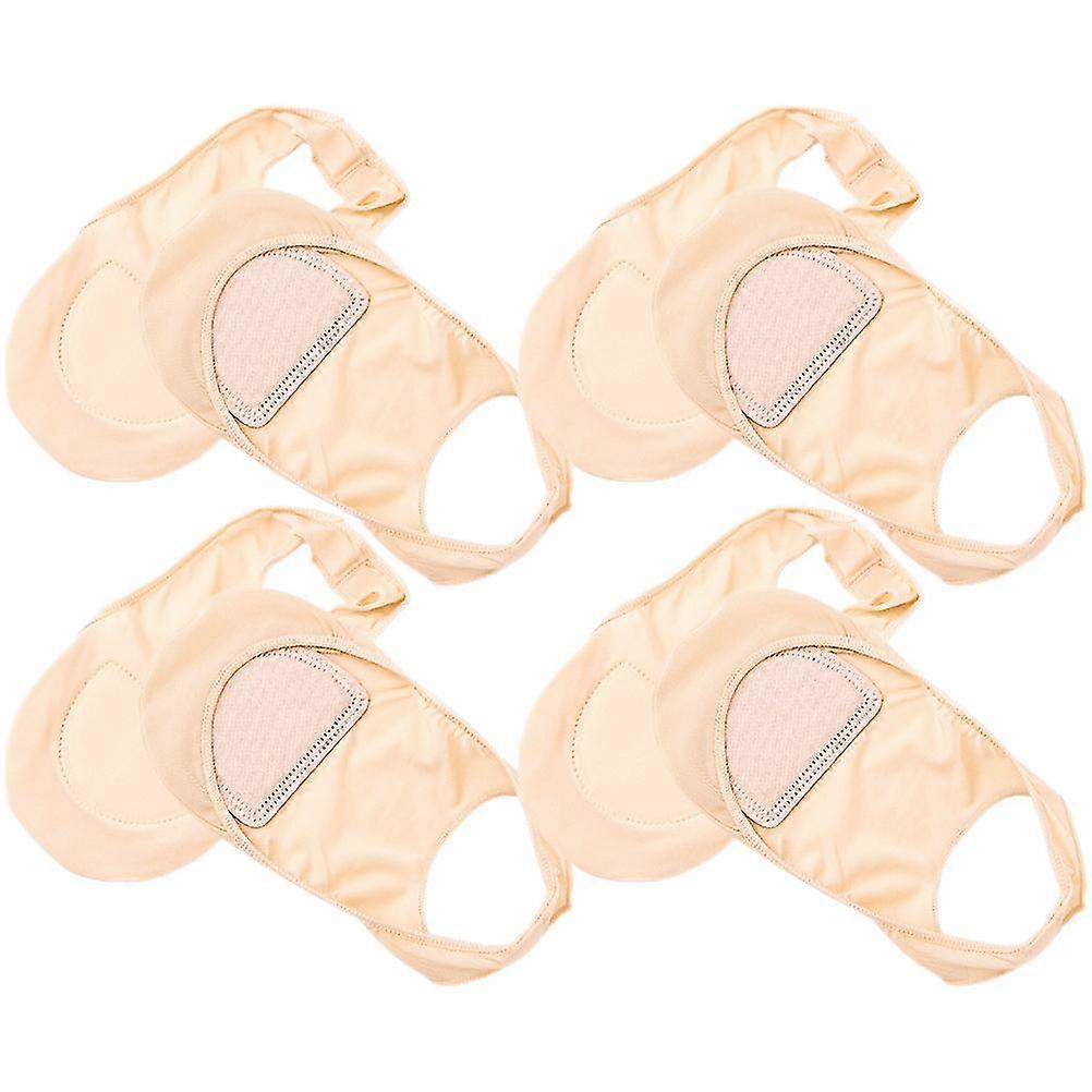 4 Pairs Forefoot Socks Half Palm Socks Breathable Heel Sock Half Sling ...