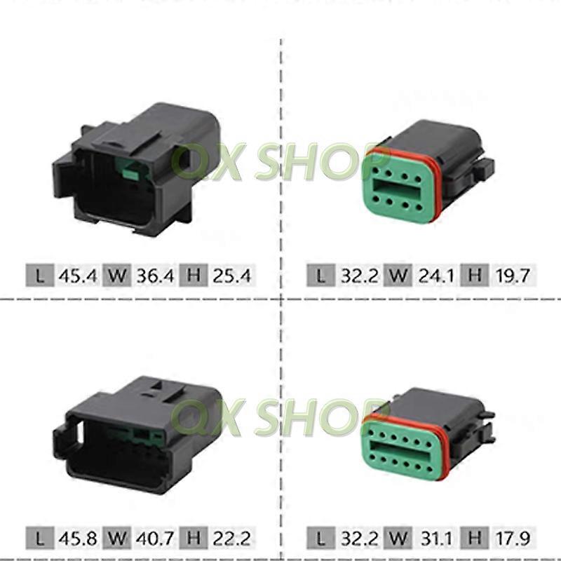 1set Deutsch Car power connector DT DT06-2S/DT04-2P 3P 4P 6P 8P 12P Waterproof Electrical For ...