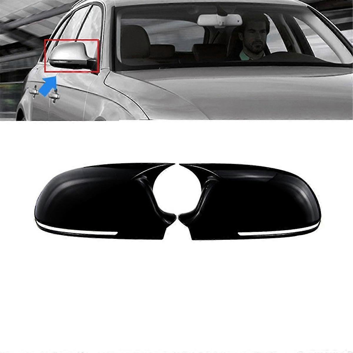 Car Side Door Mirrors Cover Auto Rearview Mirror Cap for A4 A5 B8 A3 8P ...