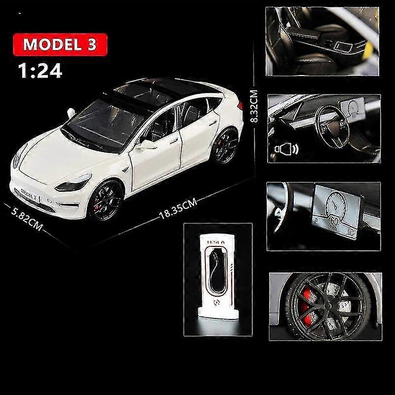 1:24 Tesla Model 3 Model Y Model S Model X Alloy Die Cast Car Model ...