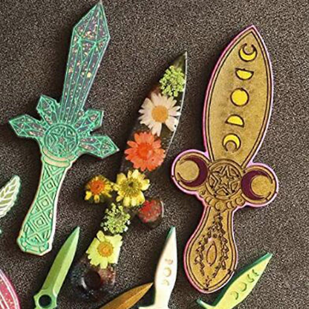 High Quality Dagger Resin Casting Sword Shape Molds Silicone Mold Epoxy ...