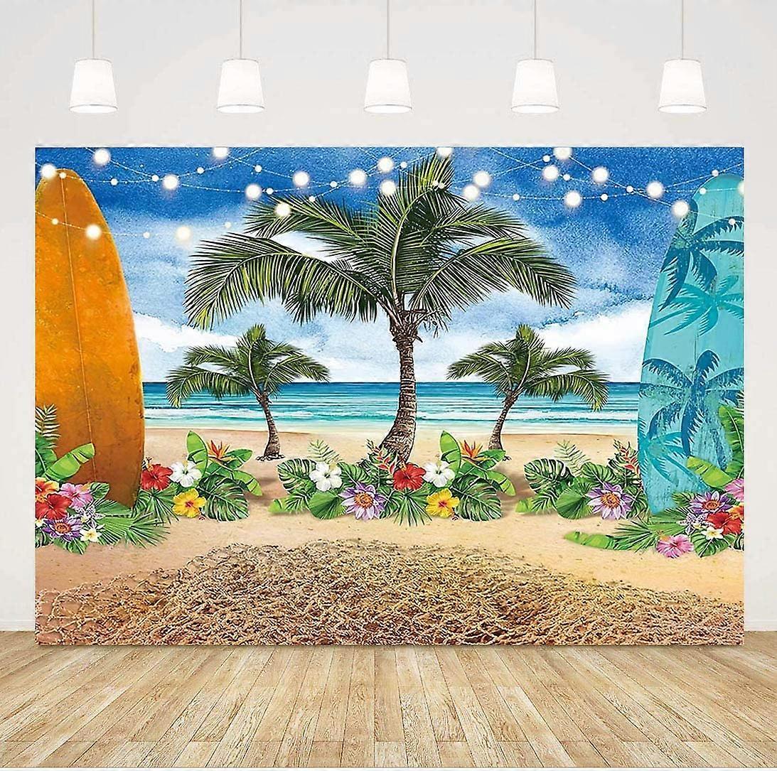 7x5ft Summer Tropical Flower Photography Backdrops Beach Seaside Island ...