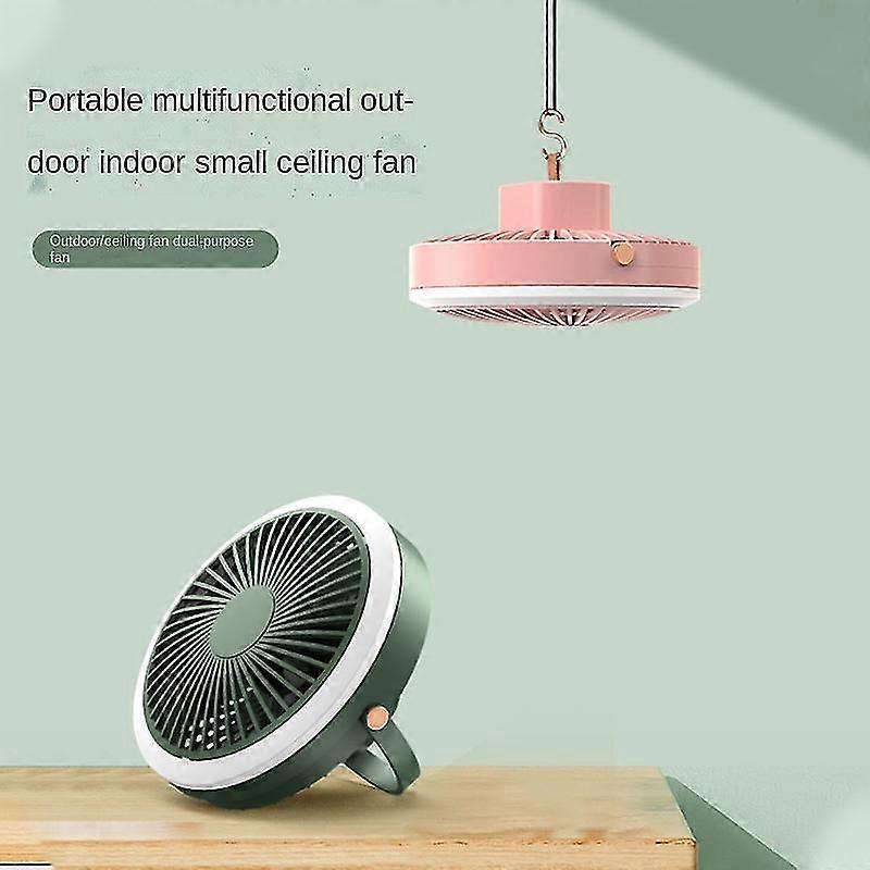 Mini Ceiling Fan With Night Light, Office Desktop Fans, Portable ...