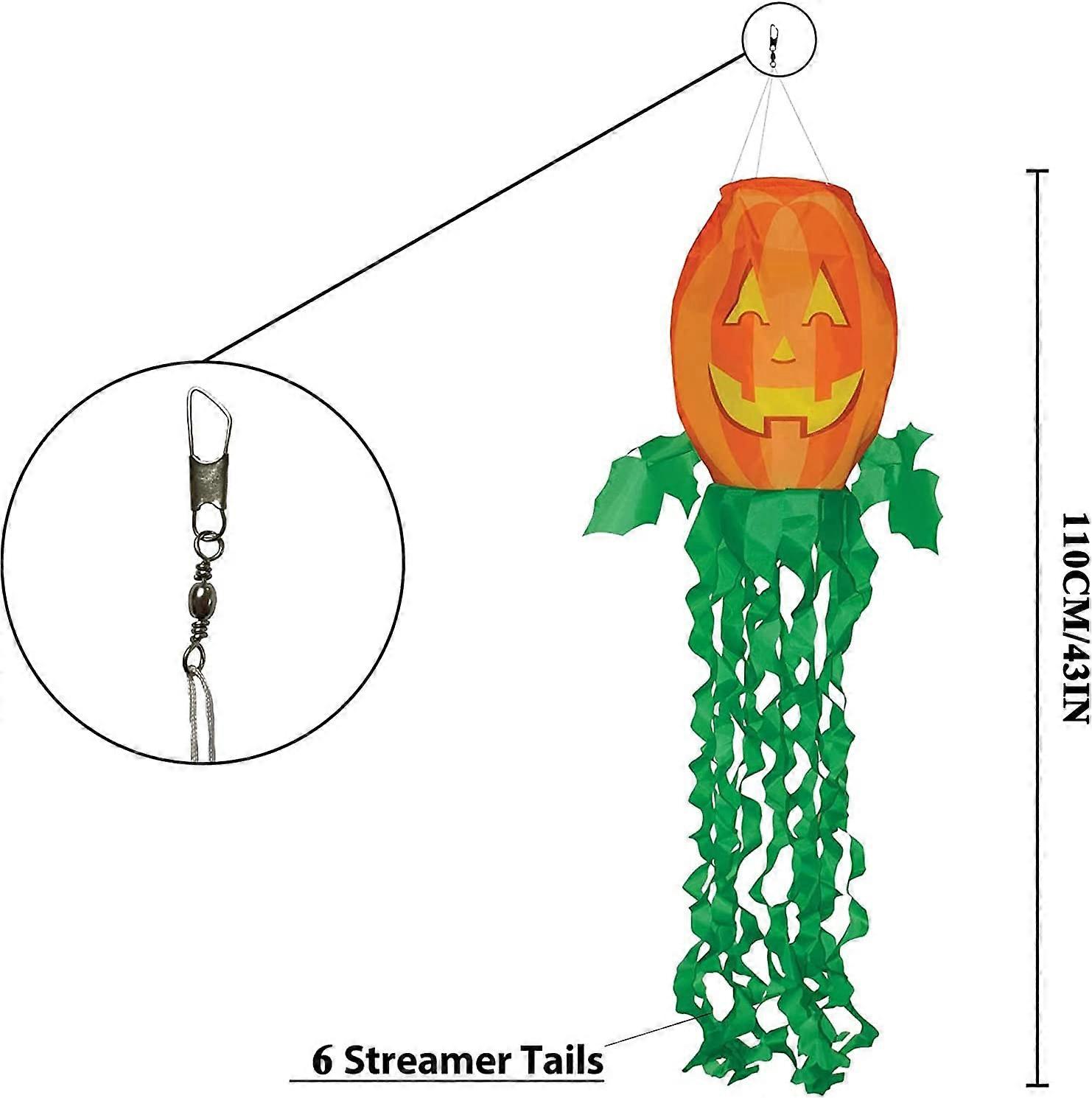 Halloween Pumpkin Windsock Flag Halloween Pumpkin Ghost Windsock Flag ...