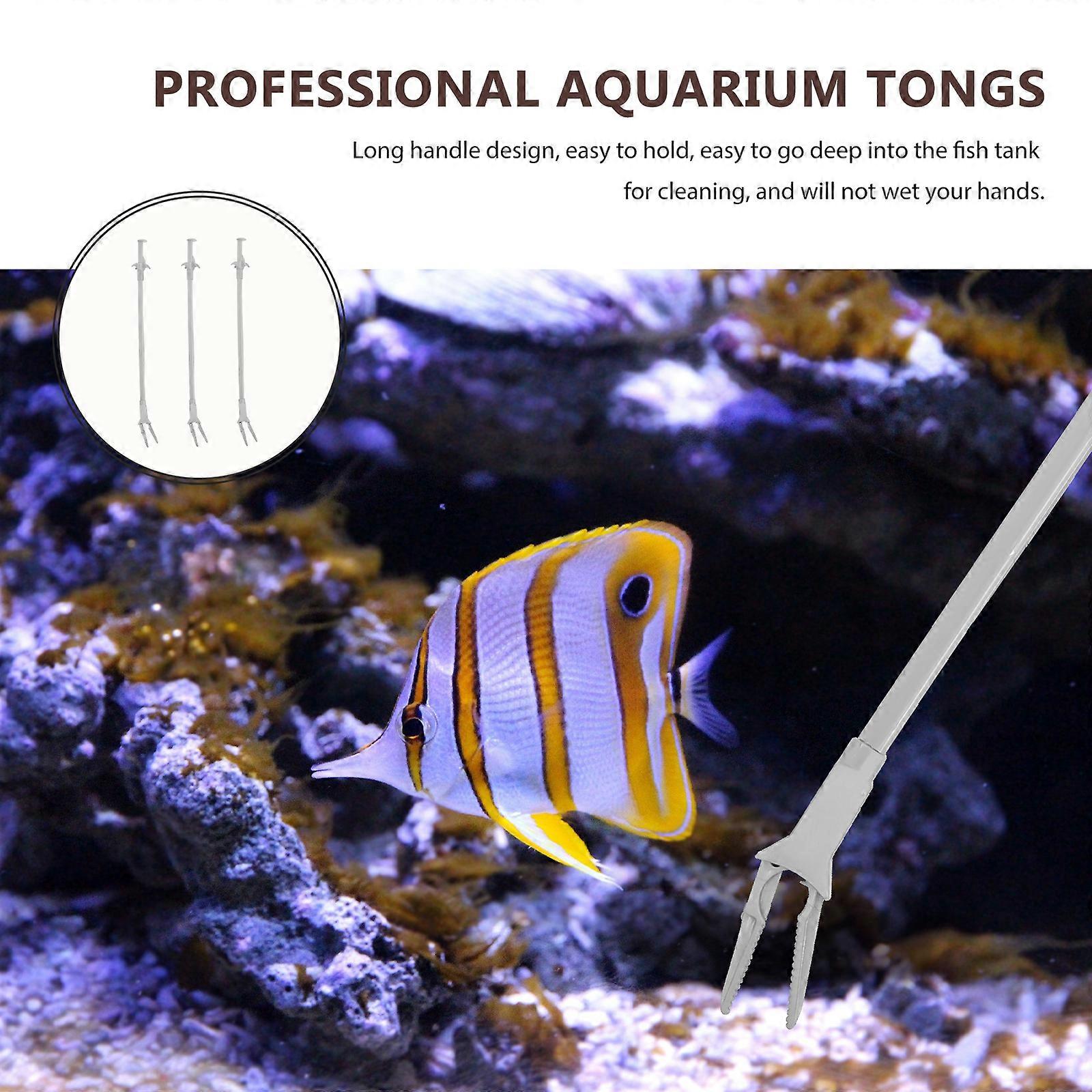 3 Pcs Household Tools Household Aquarium Tongs Fish Tank Picker ...