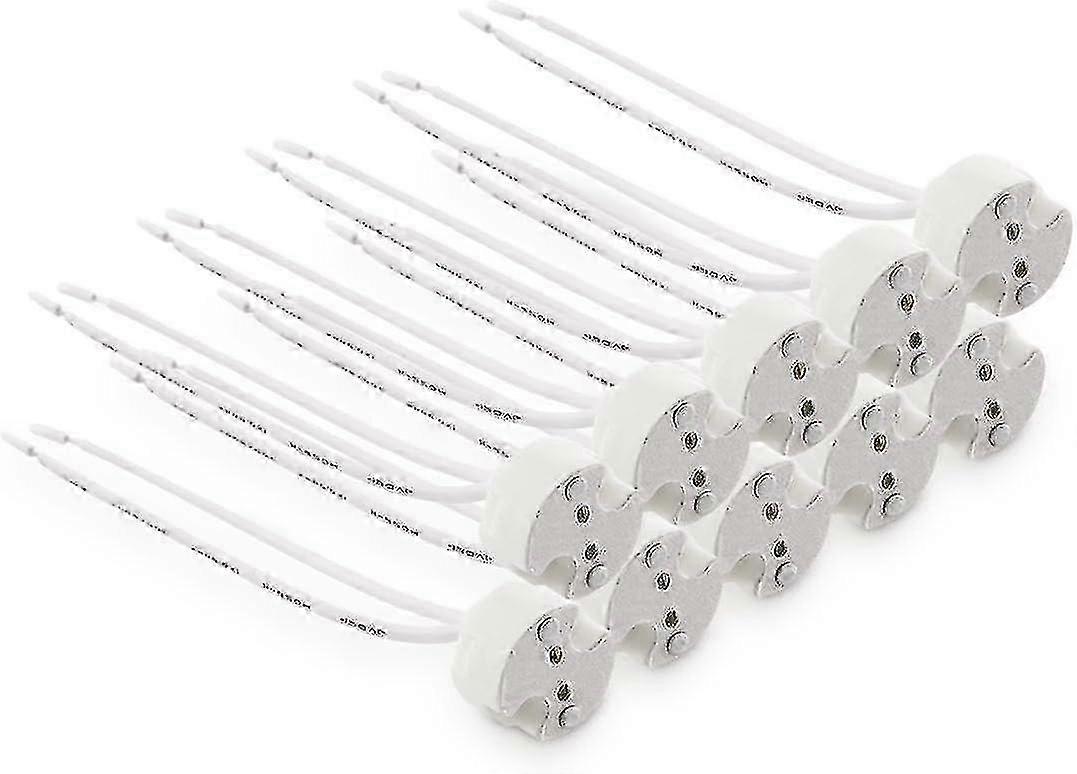 Lot 10x Gu5.3 Socket - Gu5.3 Or Mr16 Socket - Support With 12v Cable ...