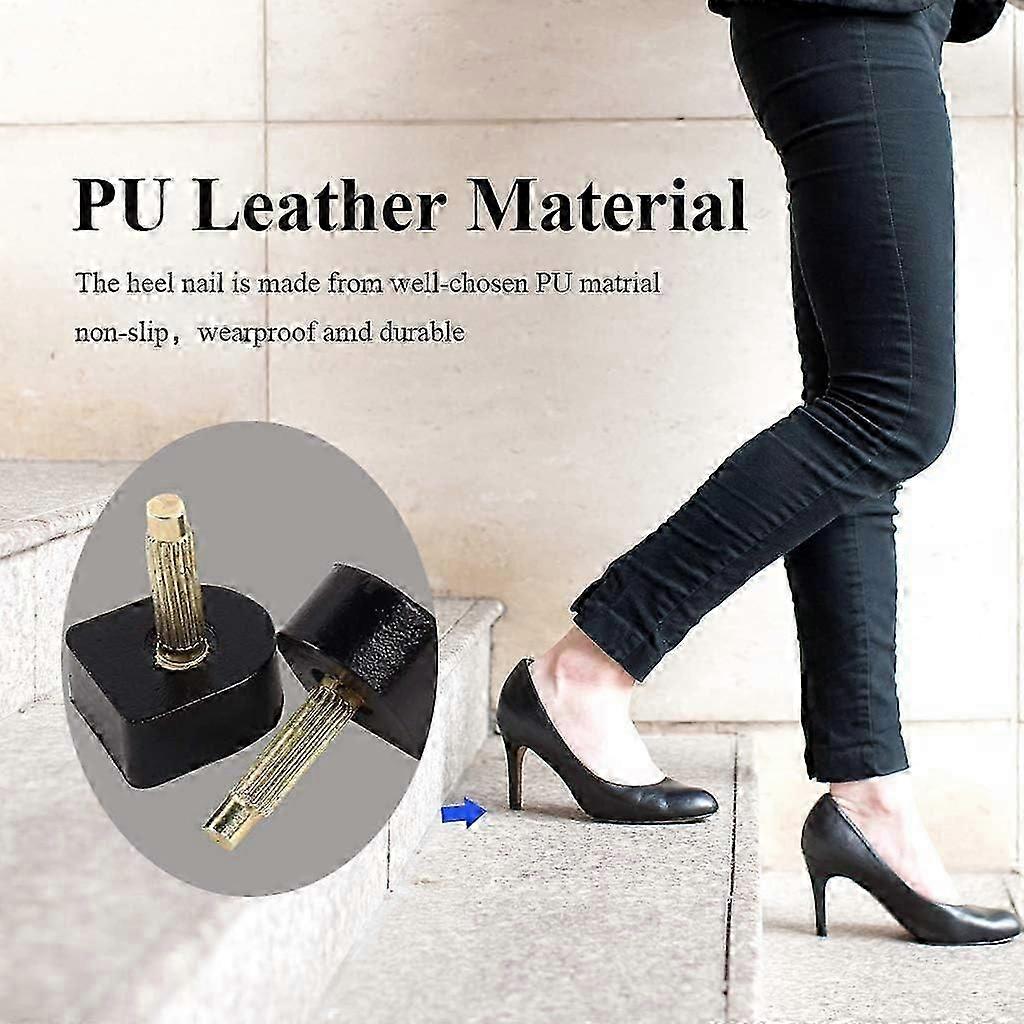 20 Pairs Heel Plates Heel Tips Replacement Heel, 8, 9, 10, 11 and 12 mm ...