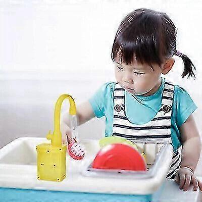 Kitchen Sink Toys, Heat Sensitive Electric Dishwasher Playing Toy with ...