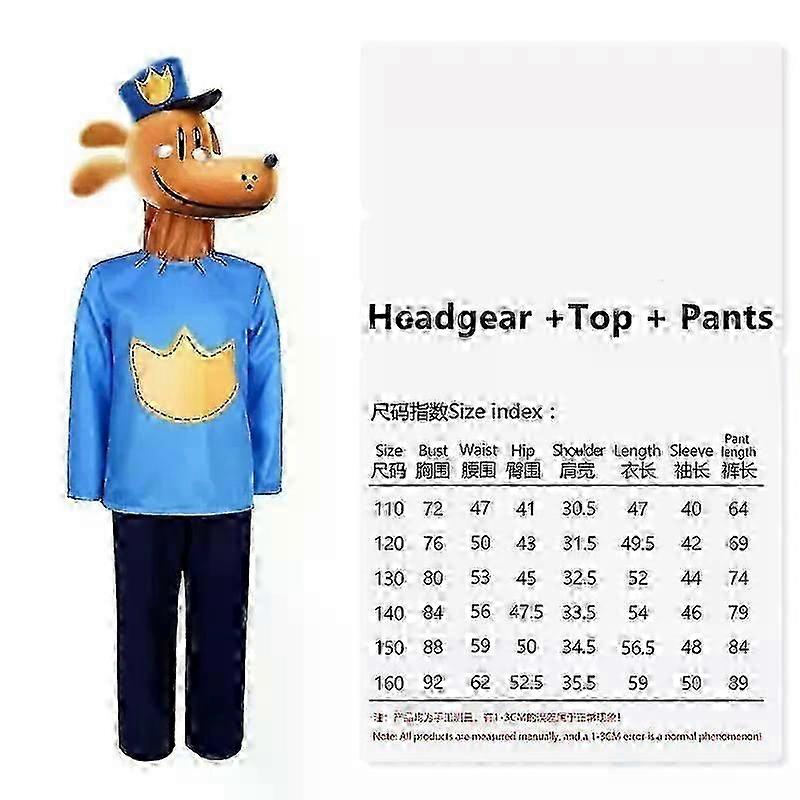 Dogman Jumpsuit Cosplay Animal Role Play Christmas Costume Headwear ...