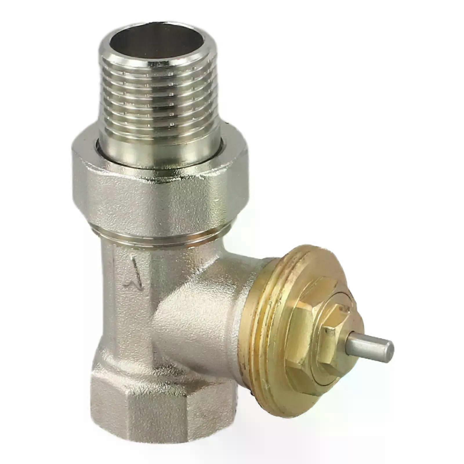 DN15 DN20 DN25 Brass Straight Radiator Valve Without Thermostatic Head ...