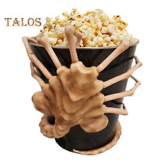 3D Facehugger Popcorn Bucket Large Capacity Portable Heavy Duty Metal ...