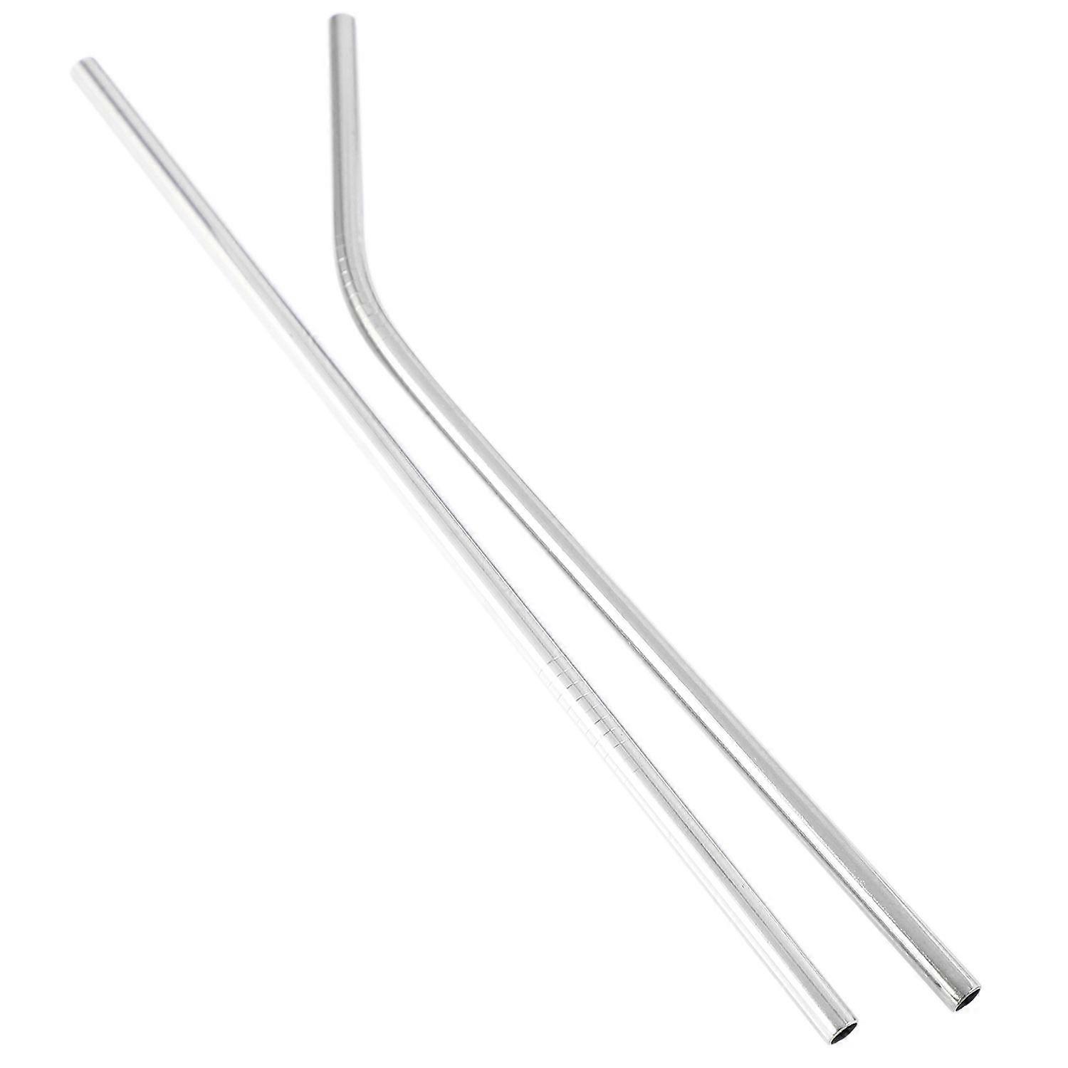 100pcs Metal Straws Can Be Reused 304 Stainless Steel Drinking Water ...