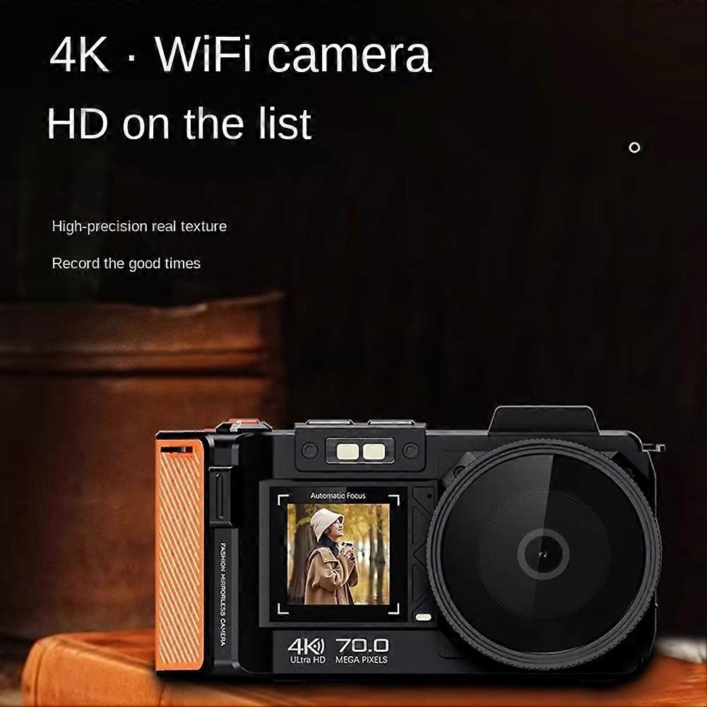 4K UHD 70MP Digital Camera Dual Screen WIFI Monocular Camera with ...